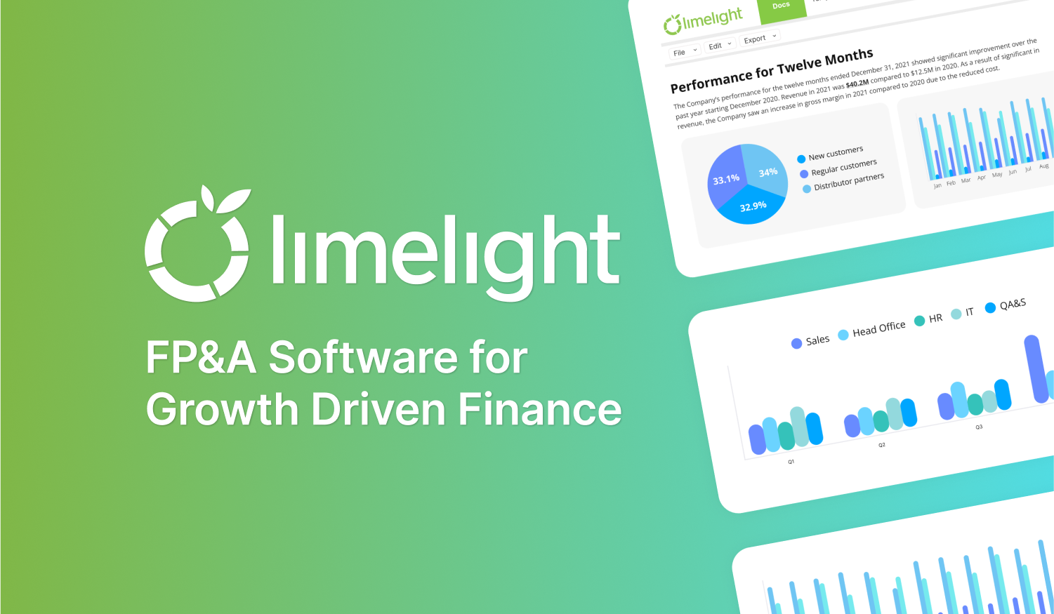 Limelight | Cloud FP&A Software for Growth Driven Finance